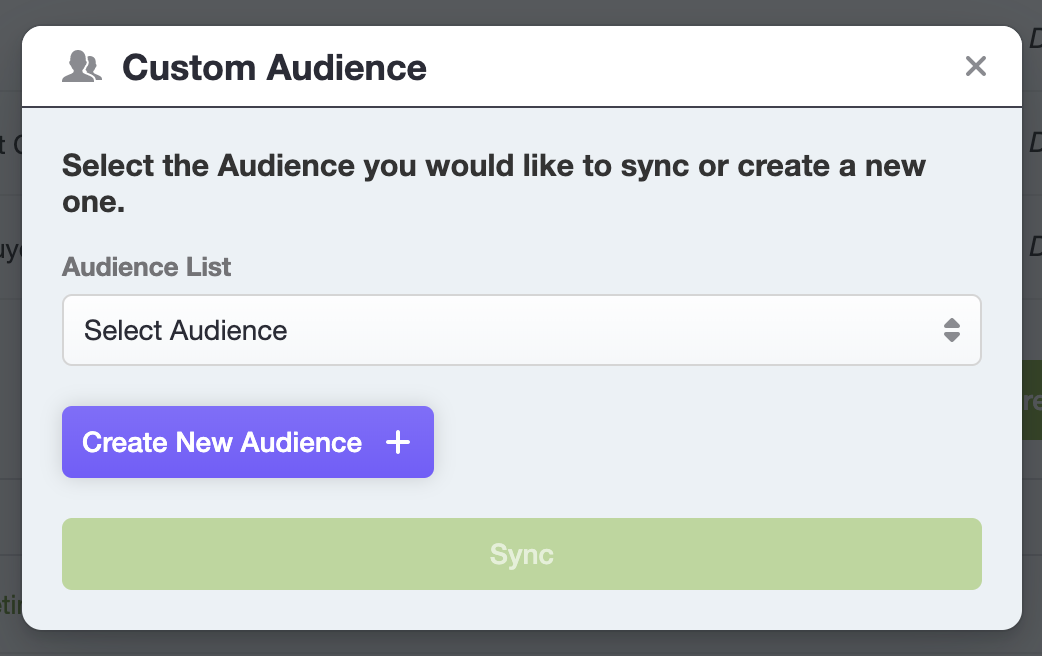 Facebook Custom Audience Sync