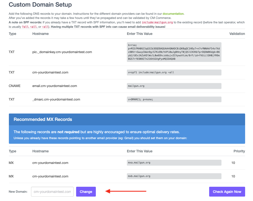 Domain Authentication